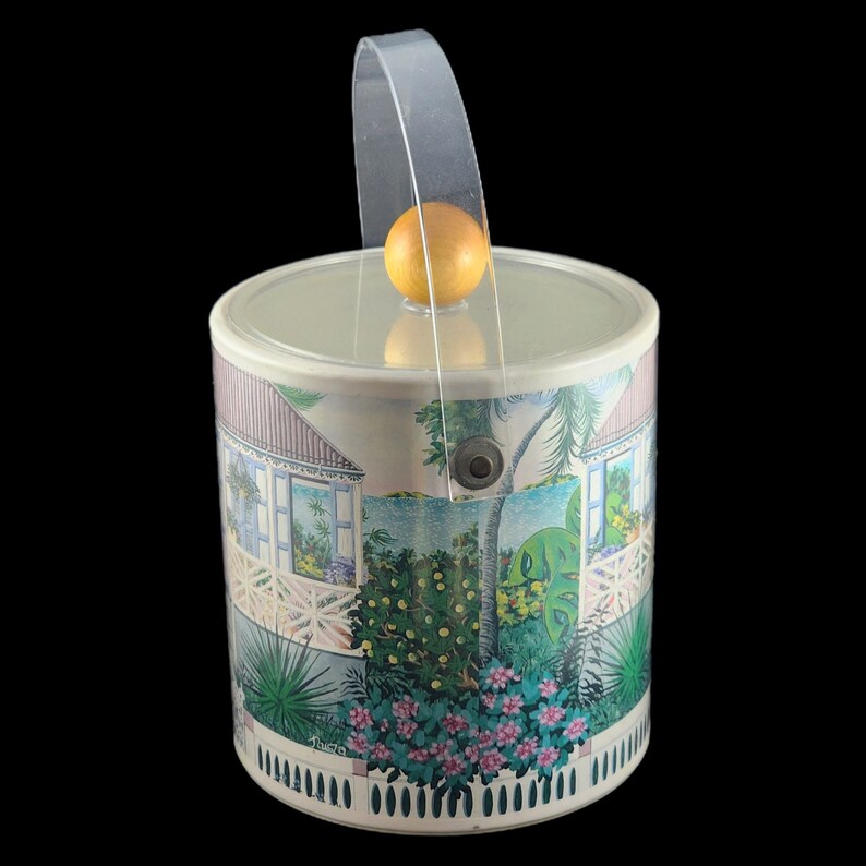 Vintage Ice Bucket Nusza Woyda Beach House Tropical Farmhouse Cottage ...