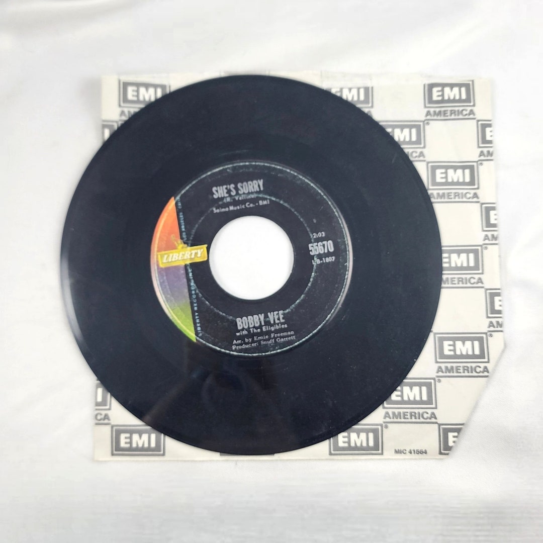 Vintage Bobby Vee the Eligibles I'll Make You Mine She's Sorry 45 RPM ...