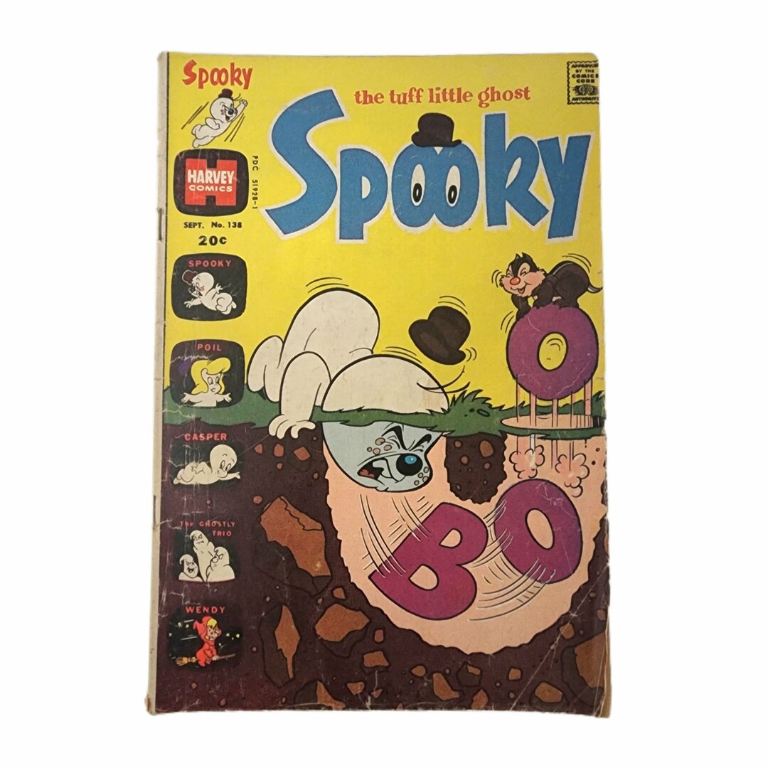Spooky the Tuff Little Ghost Issue #138 Vintage Comic Book Harvey ...