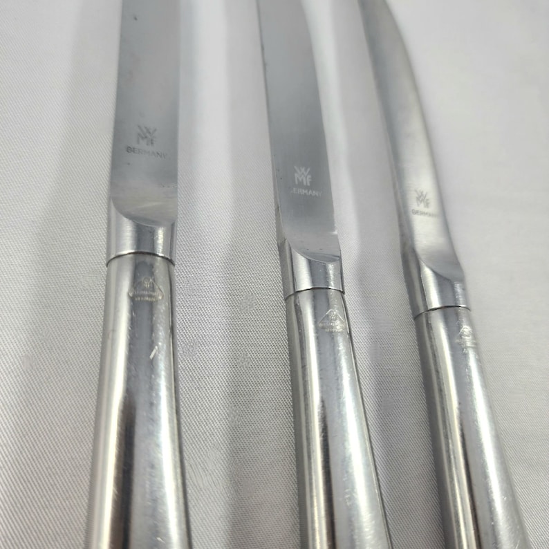 WMF Germany Cromargan Steak Knife Set 1960s Stainless Vtg German ...