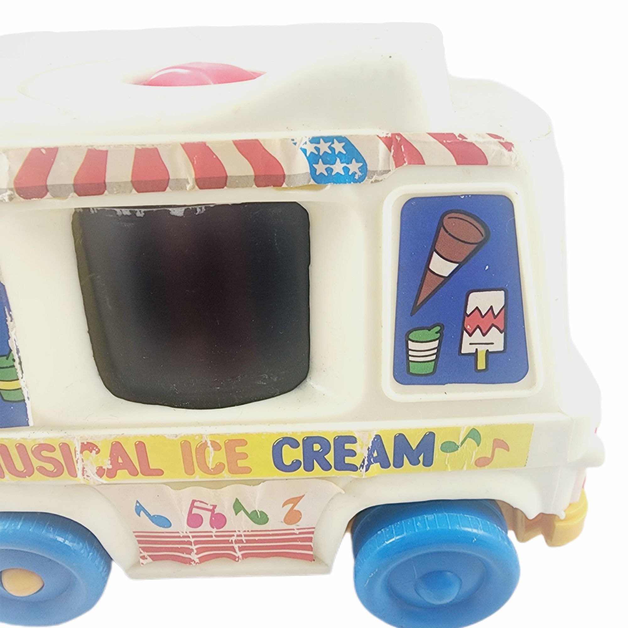 Vintage Ice Cream Truck Kids Musical Toy Van Carousel Plays - Etsy