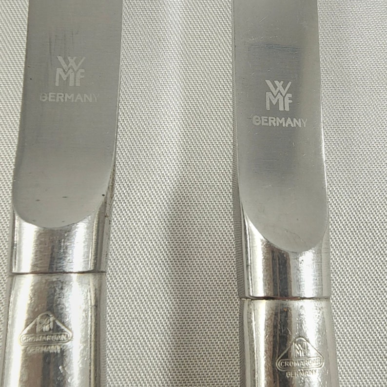 WMF Germany Cromargan Steak Knife Set 1960s Stainless Vtg German ...