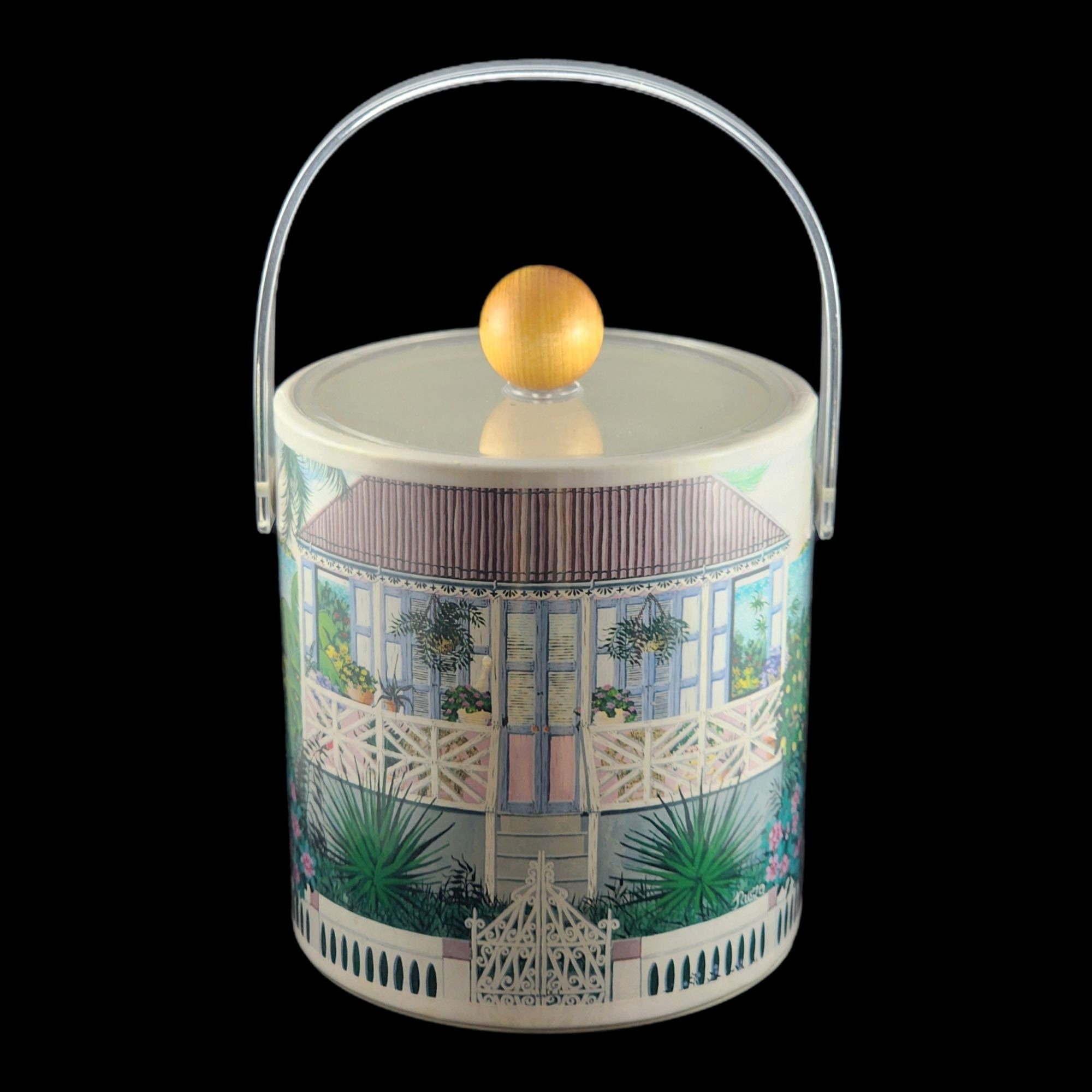 Vintage Ice Bucket Nusza Woyda Beach House Tropical Farmhouse Cottage ...
