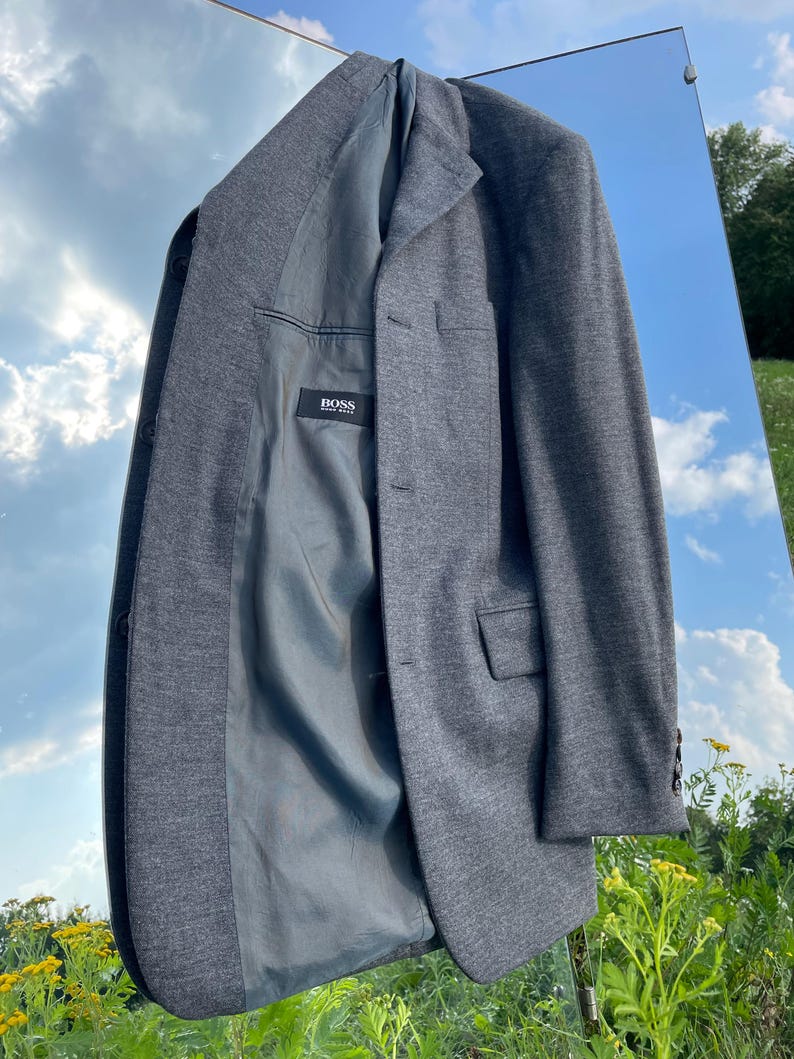 Elegant Upcycled Hugo Boss Suit Set for Women, Upcycled 4 Piece Mini ...