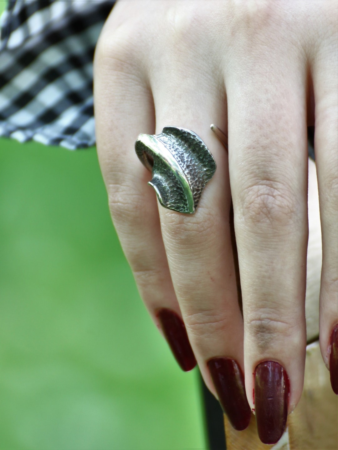 Adjustable Handmade Silver Stingray Ring, Nautical Themed 925 Sterling ...