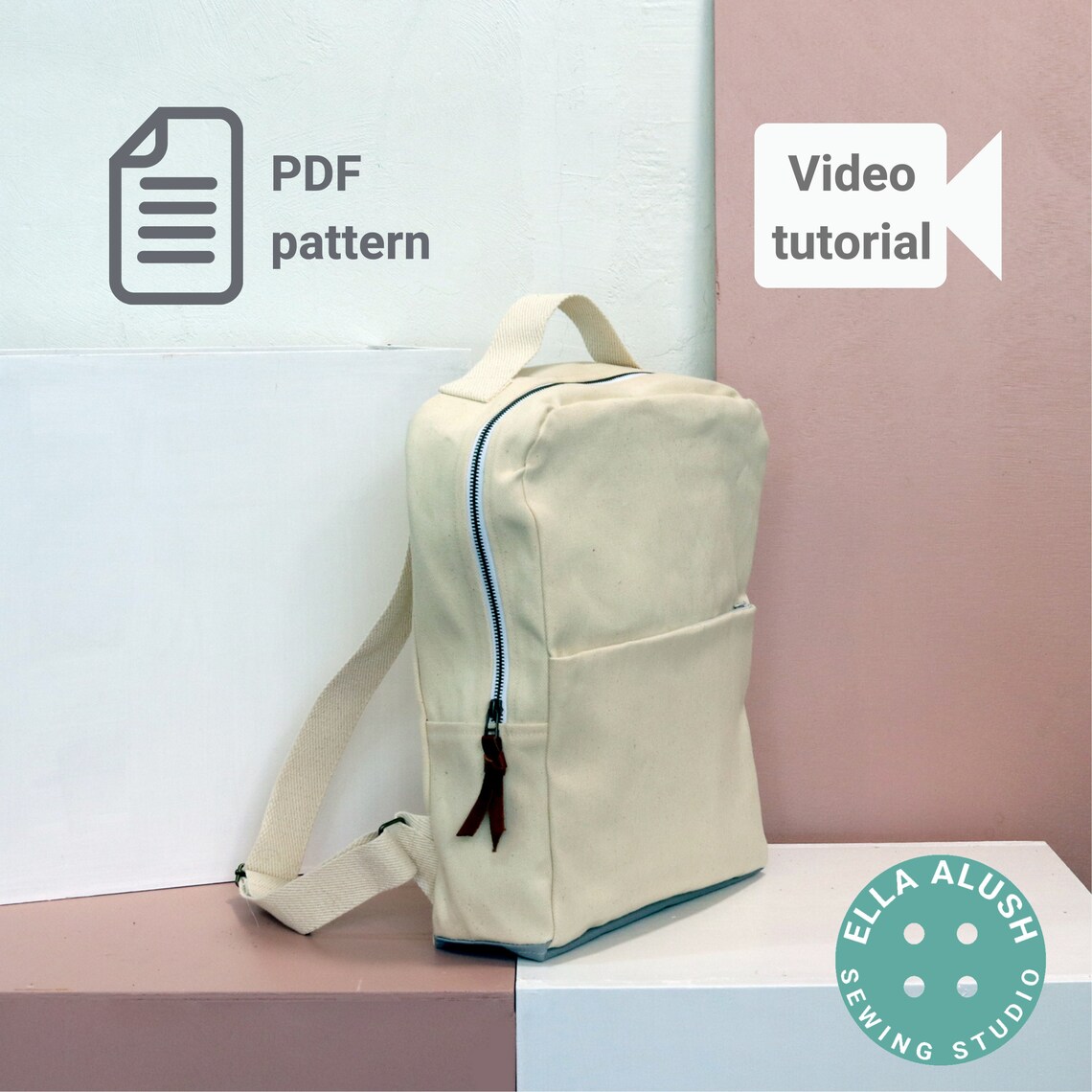 Backpack Pattern Pdf Backpack PDF Sewing Pattern Simple - Etsy