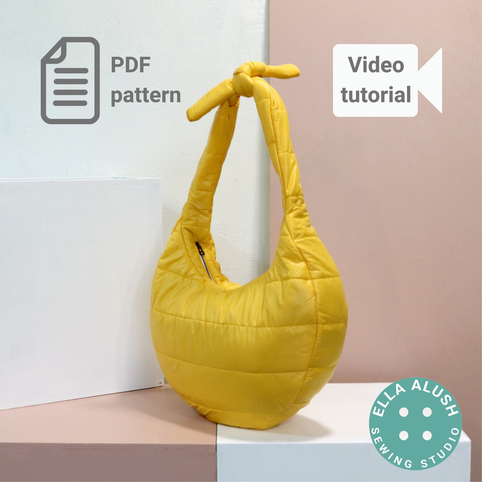 Shoulder Bag PDF Pattern, Tote Bag PDF Sewing Pattern, Tote Bag Pattern ...