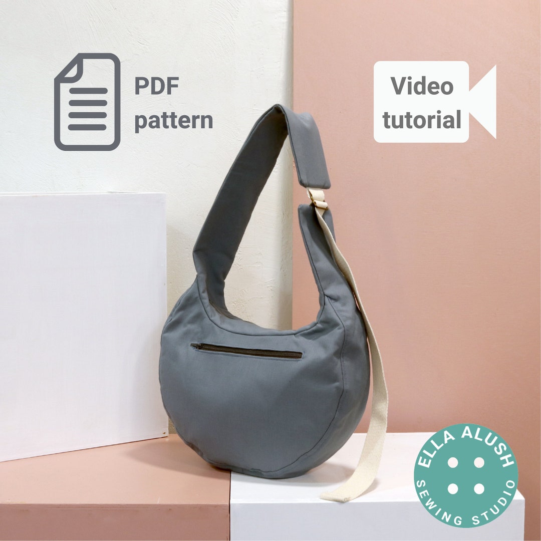 Women Shopping Bags PDF Pattern With Video, Simple Tote Bag PDF Pattern ...