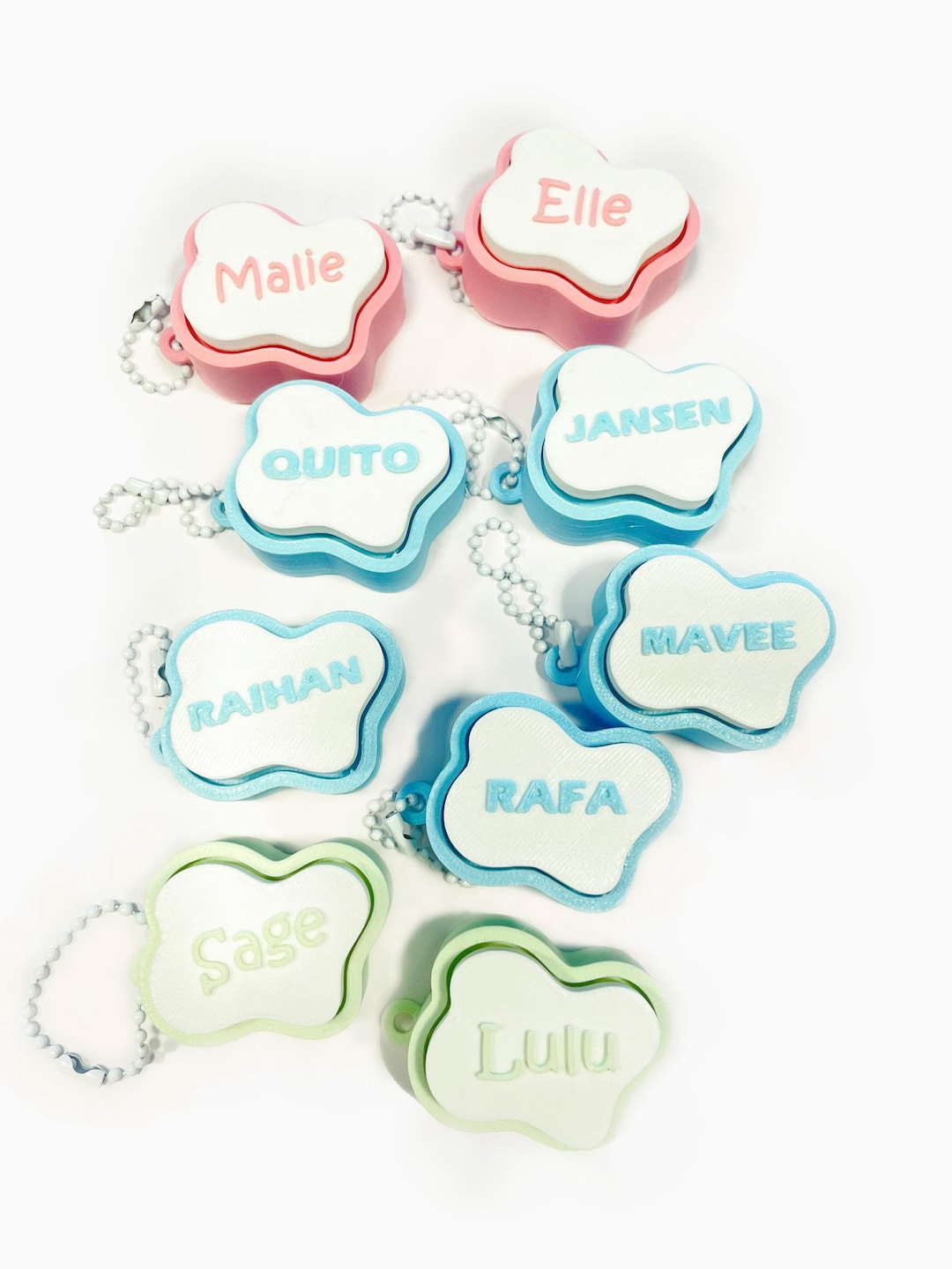 Custom Name Shape Fidget Clicker STL - Etsy