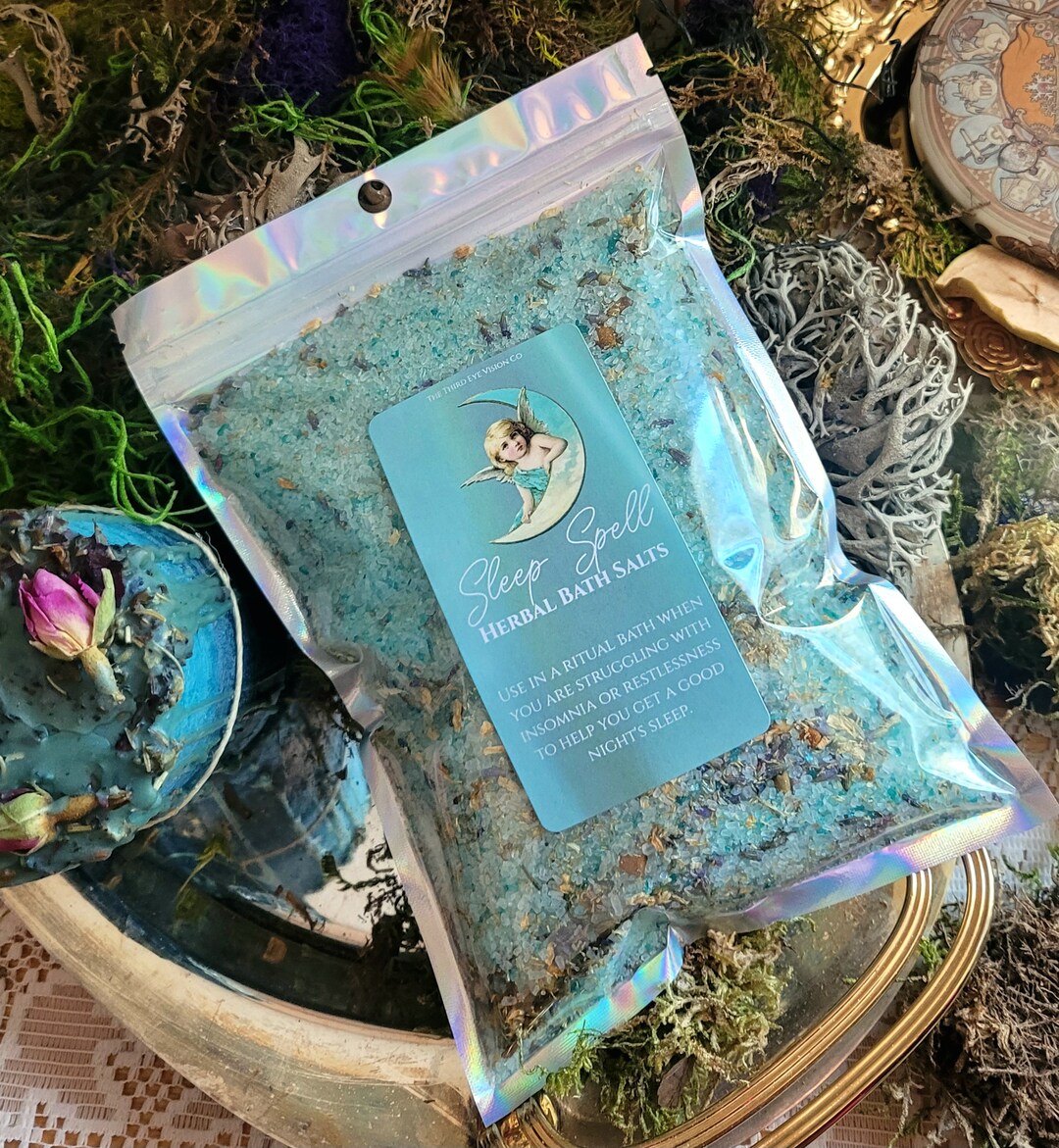 Sleep Spell Bath Salts for Witches Wiccan Insomnia Restless Sleep Good ...