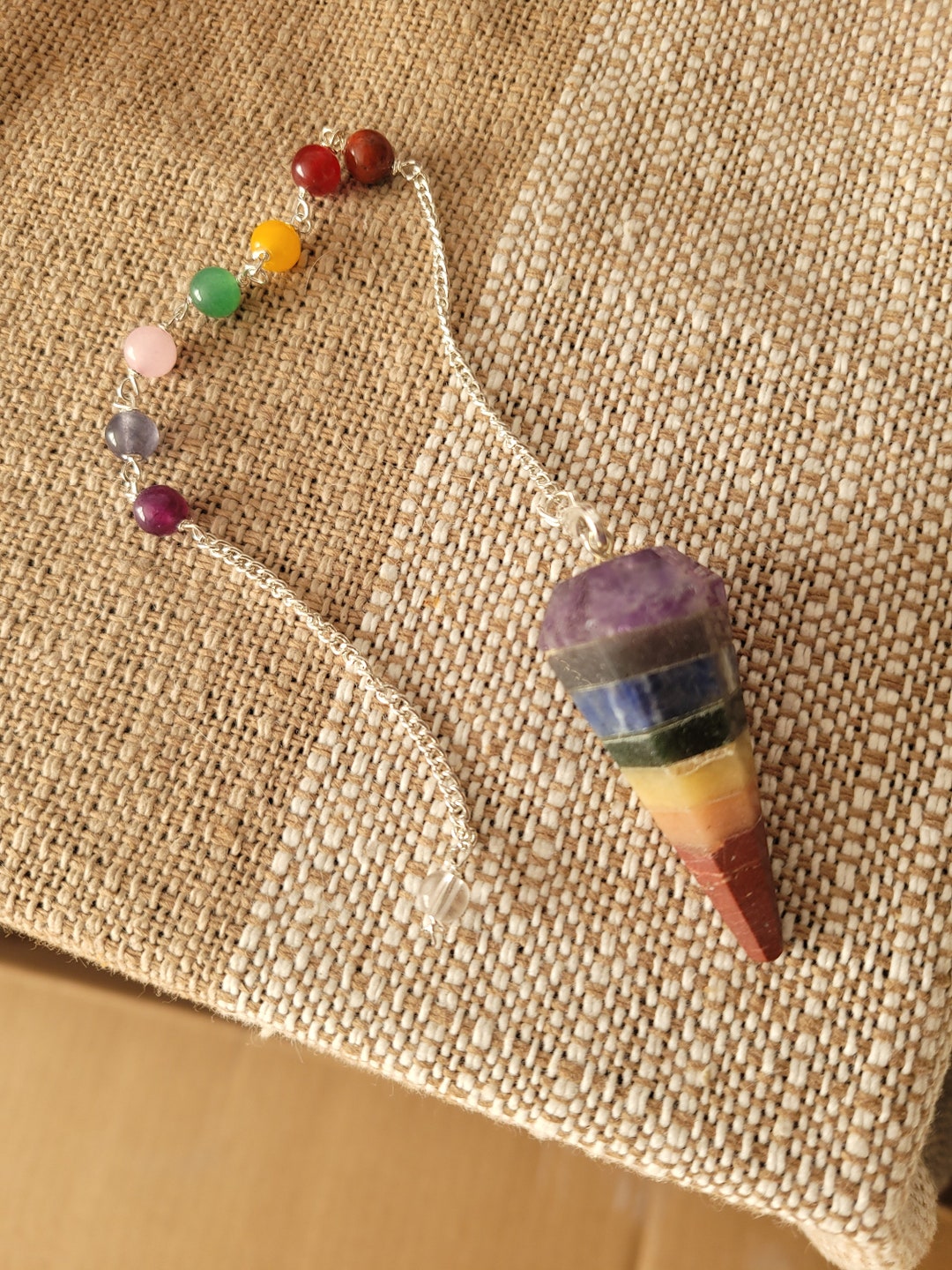 Chakra Pendulum Dowsing Psychic Witch Gift Wiccan Crystal - Etsy