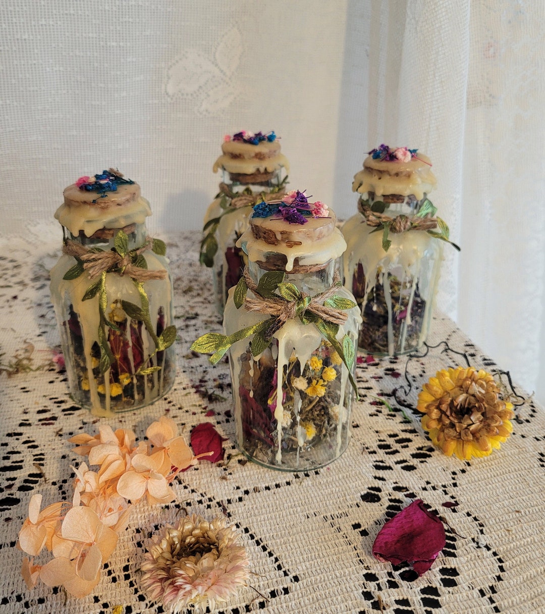 Midsummer Spell Jar Litha Spell Bottle Wiccan Pagan Gift Summer Altar ...