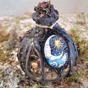 Sun and Moon Spell Jar for Rebirth, Dreams and Creativity Spell Bottle ...