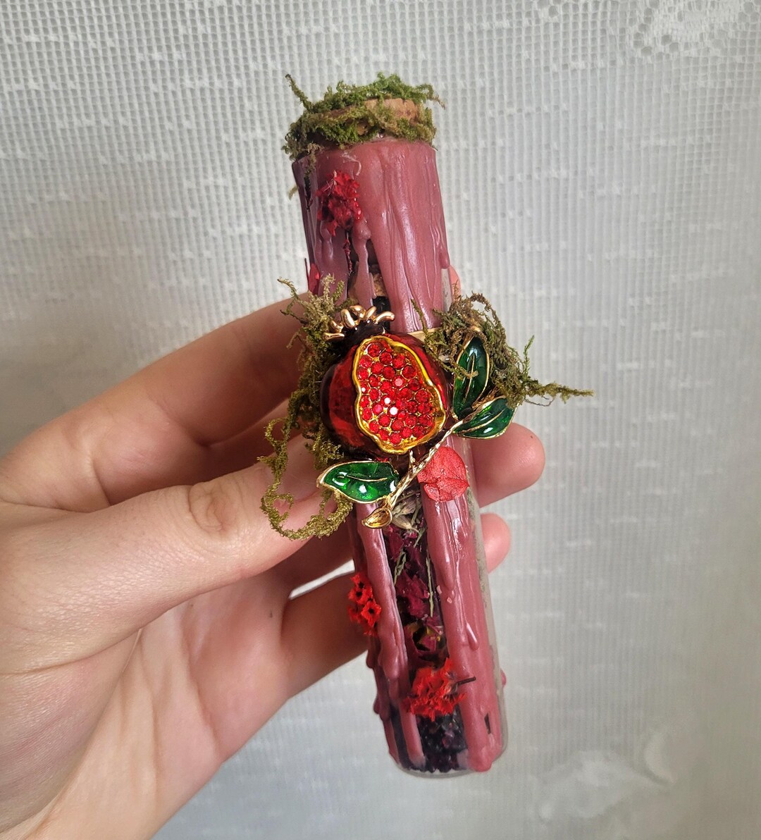 Persephone Greek Goddess Spell Jar Pomegranate and Seeds Gold Colour ...