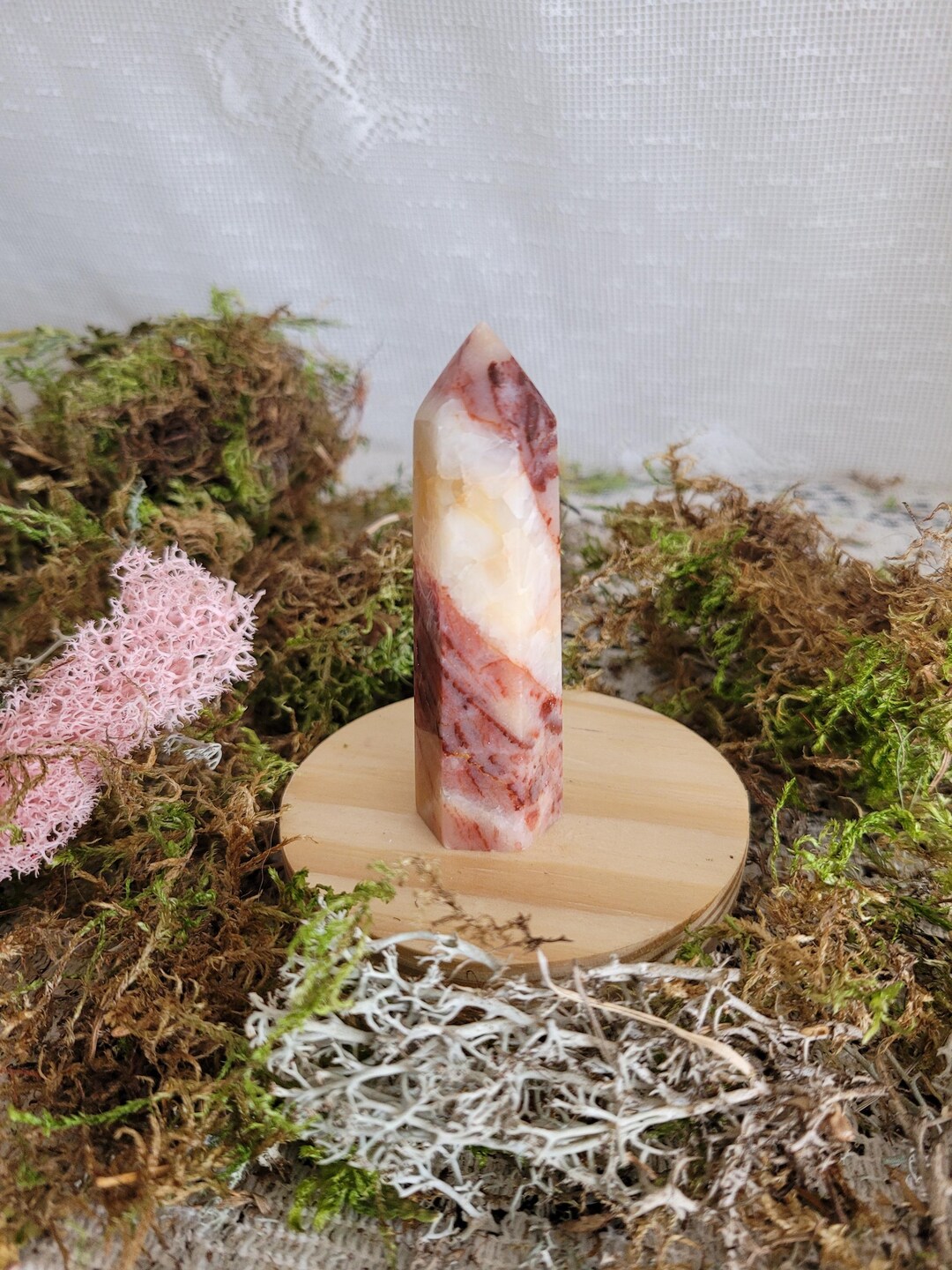 Dali Rainbow Jasper Tower- Pork Stone - Obelisk - Etsy