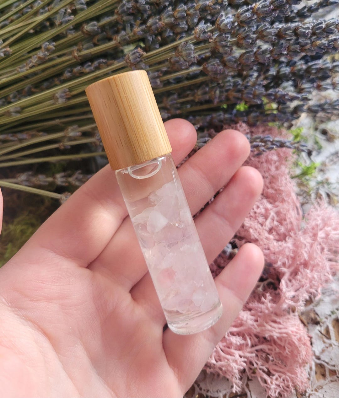 Self Love Oil Roller Rose Quartz Crystal Roller Ball Essential Oils ...