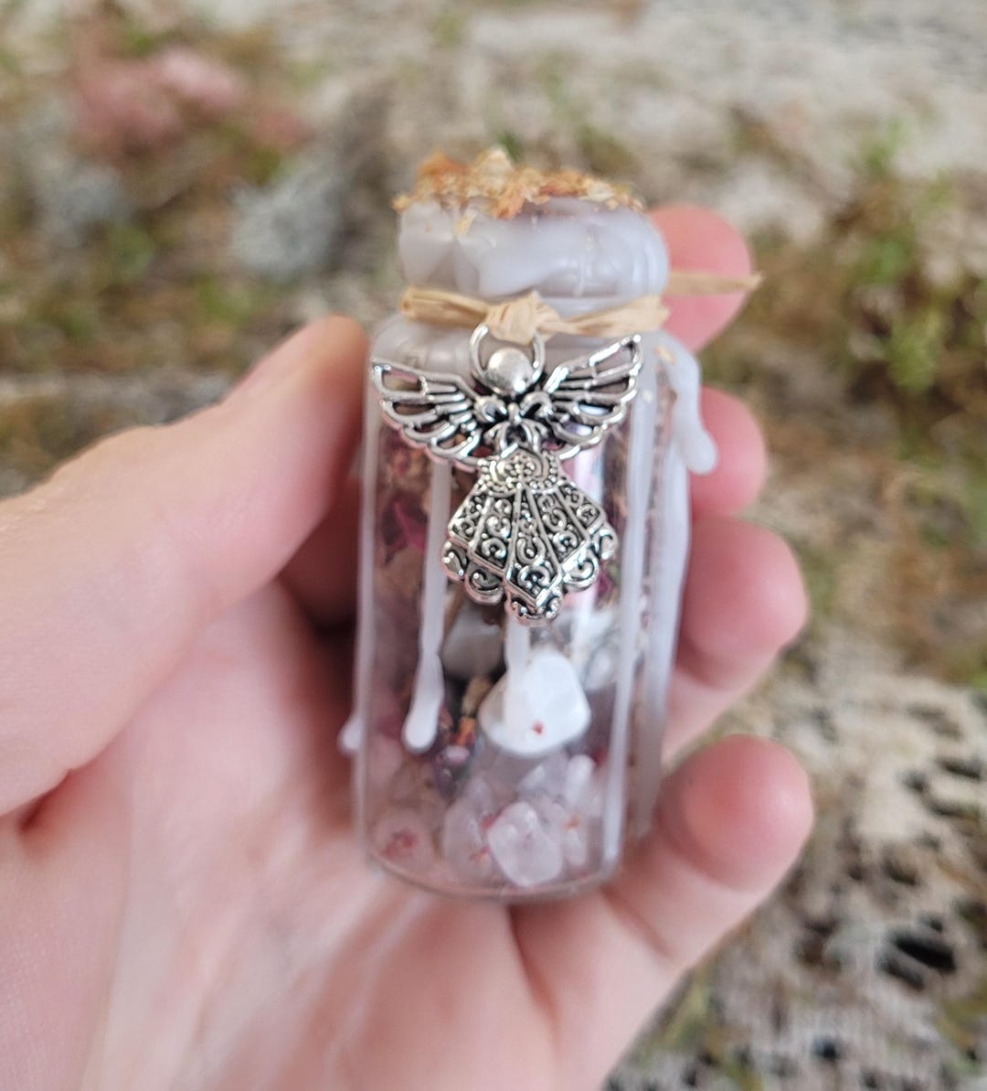Guardian Angel Intention Jar Spirit Guides Pocket Jar Small With ...
