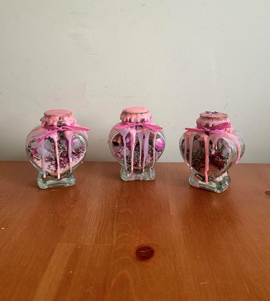 Self Love Intention Jar Spell Jar Bottle Large Roses Lavender Anxiety ...