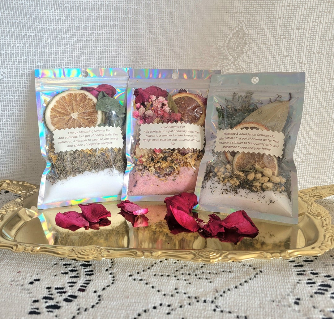 Set of 3 Simmer Pots Witch Simmer Pot Love Romance Passion Spell ...