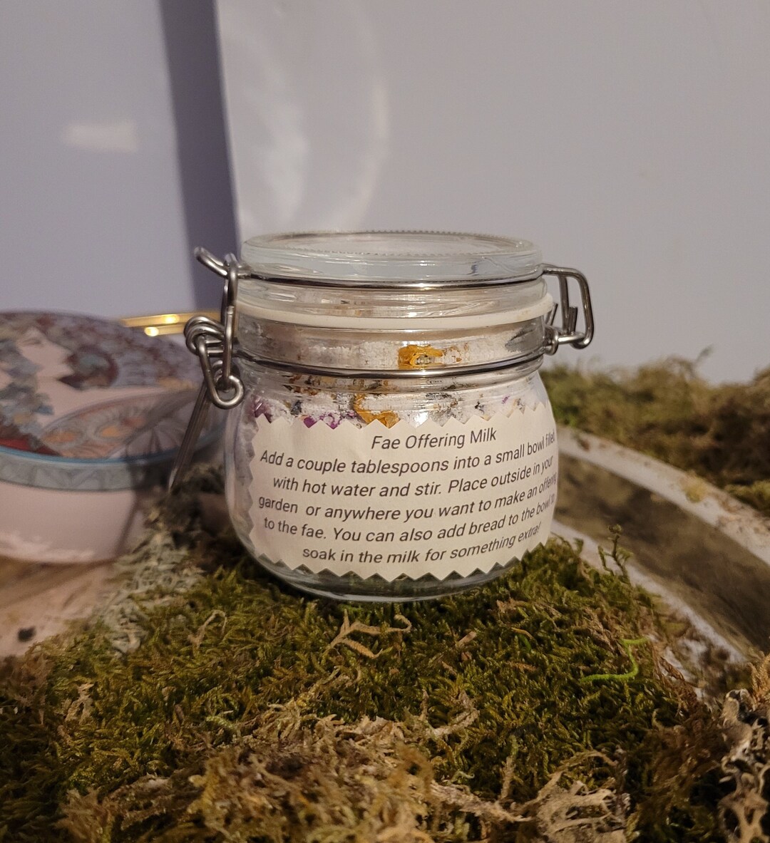 Fae Offering Milk Fairy Magick Magic Wiccan Fairies - Etsy