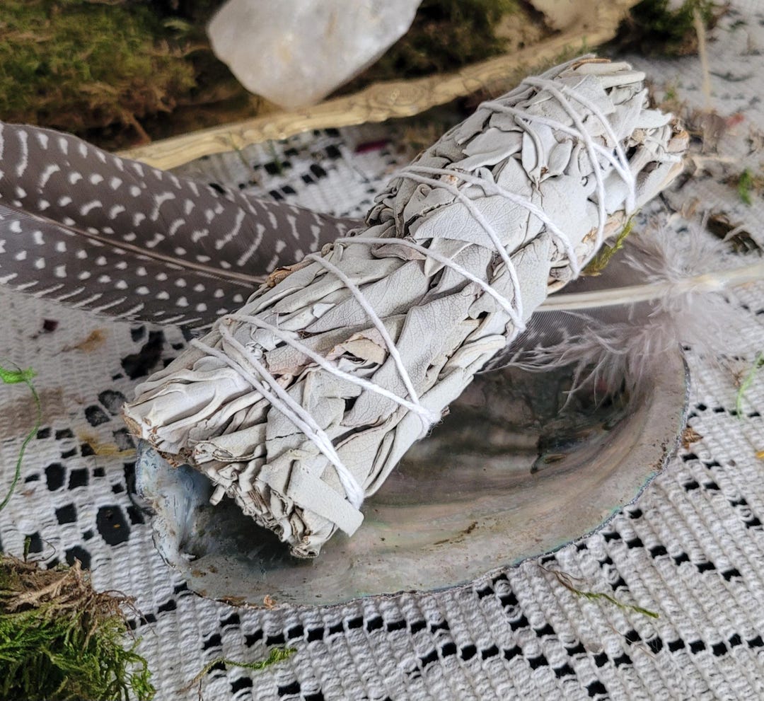 Sage Smudge With Feather and Shell House Cleansing Kit Energy Cleansing ...