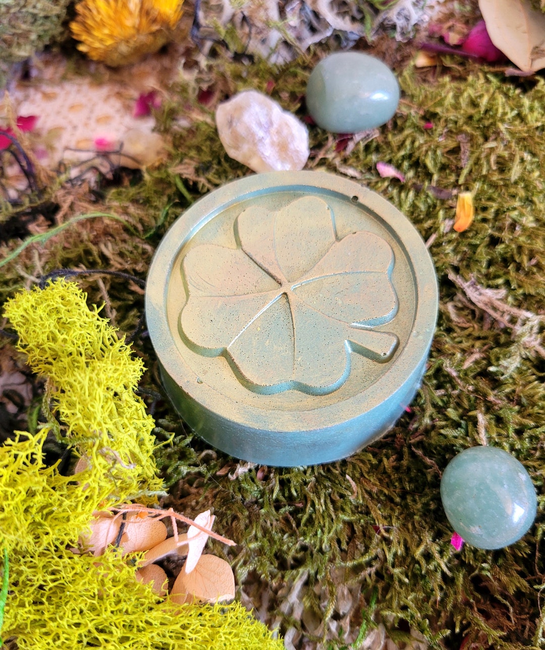 Good Luck Spell Soap Four Leaf Clover Prosperity Money Drawing Spell ...