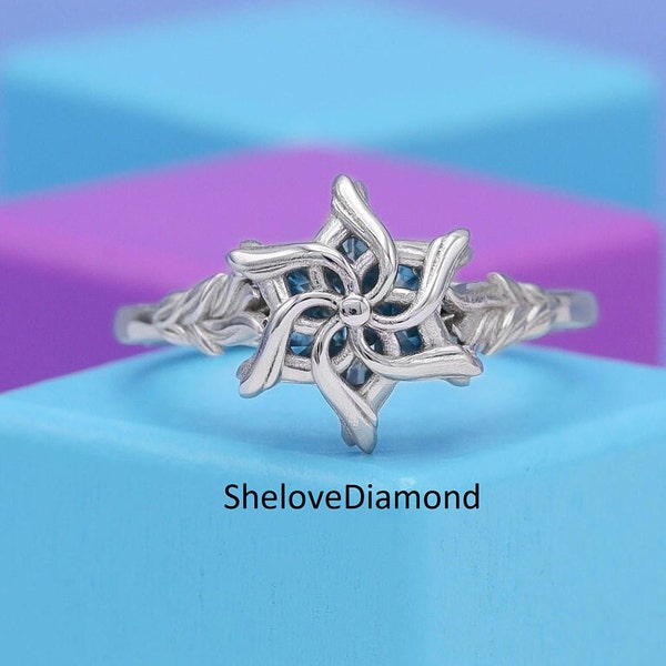 Snowflake Ring - Etsy UK