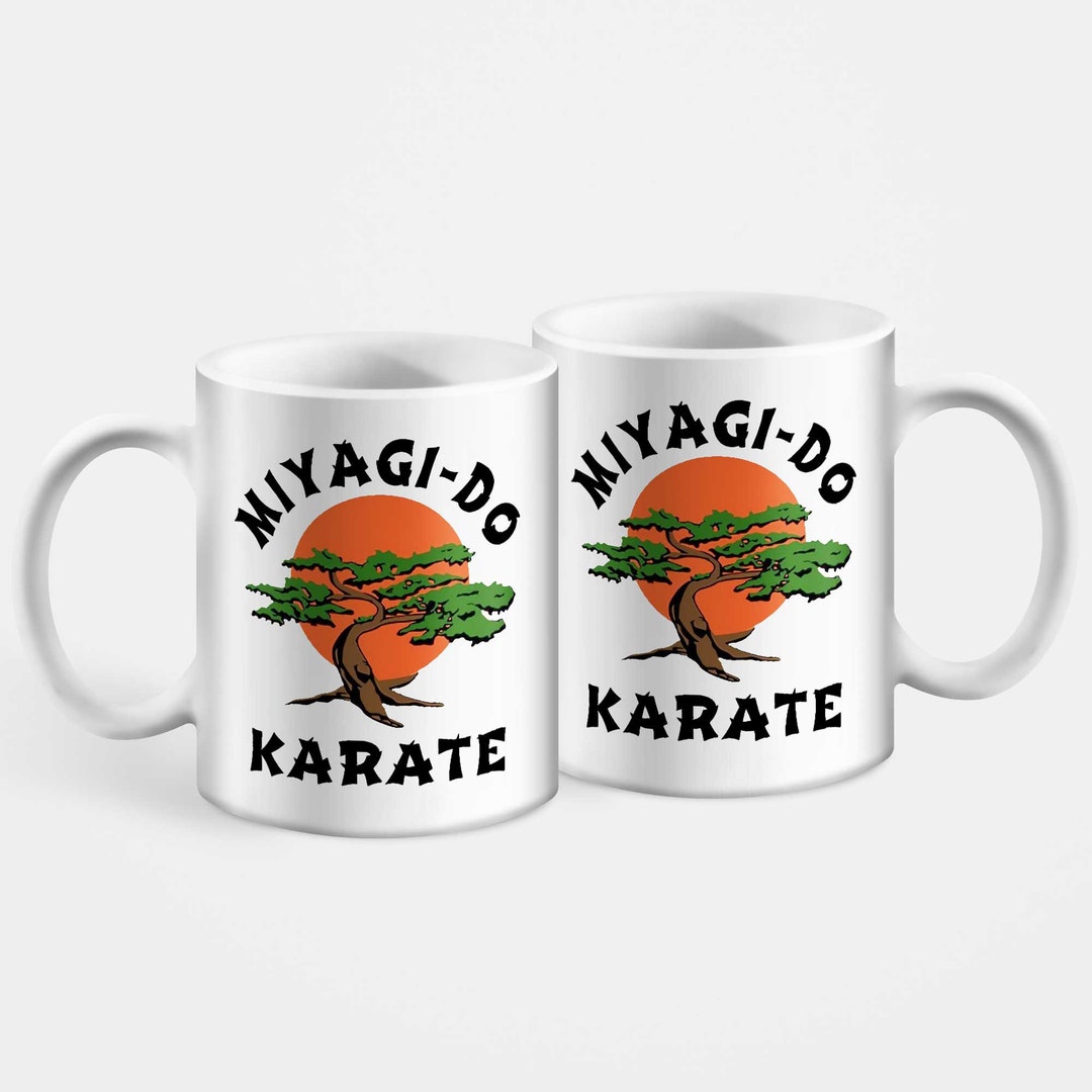 Miyagi-do Karate Mug Tea Coffee Karate Kid 80s Cobra Kai High Grade AAA Pure White Ceramic 10oz ...