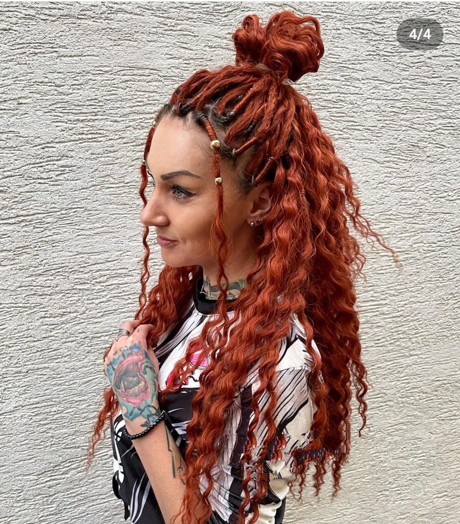 Curly Synthetic Dreads Extensions . Synthetic Dreadlocks - Etsy