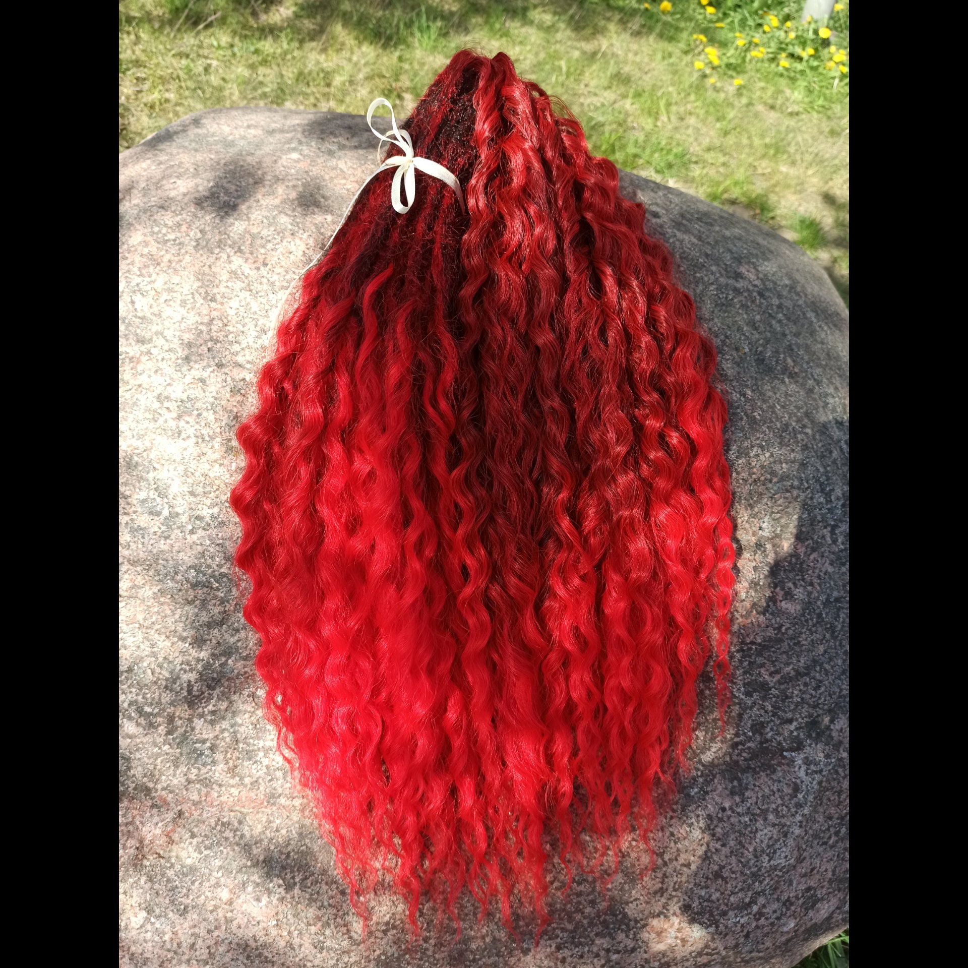 Curly Synthetic Dreads Extensions . Synthetic Dreadlocks - Etsy