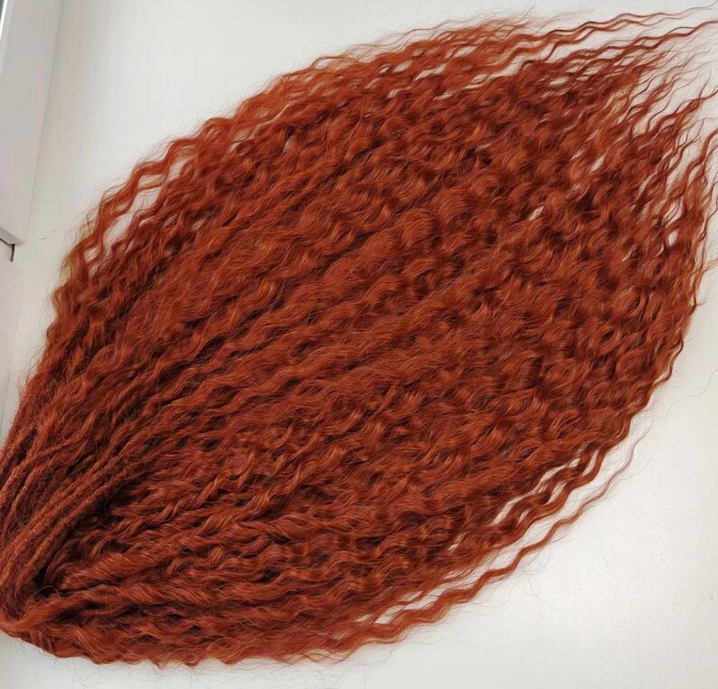 Curly Synthetic Dreads Extensions . Synthetic Dreadlocks - Etsy