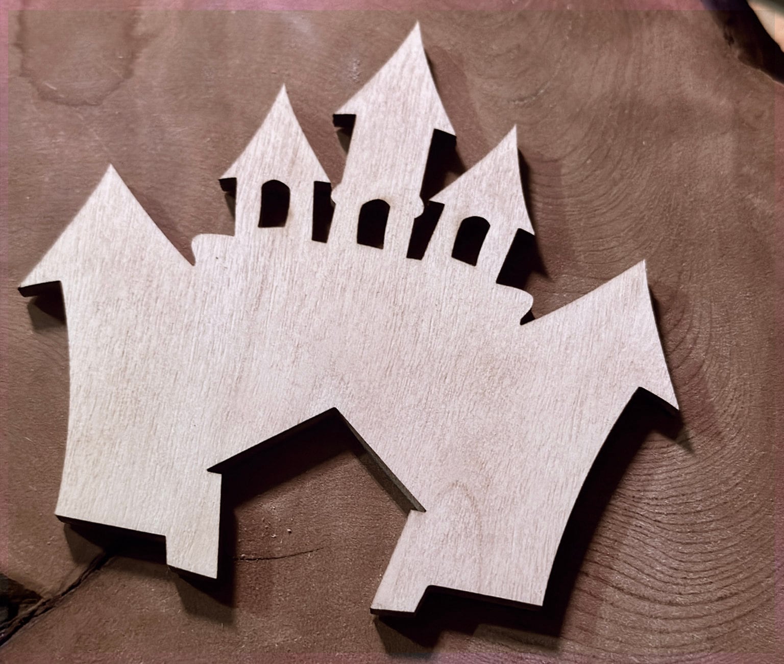 Castle Cutout Laser Cut Unfinished Wood Shapes, Wood Cutouts, Wood Cut ...