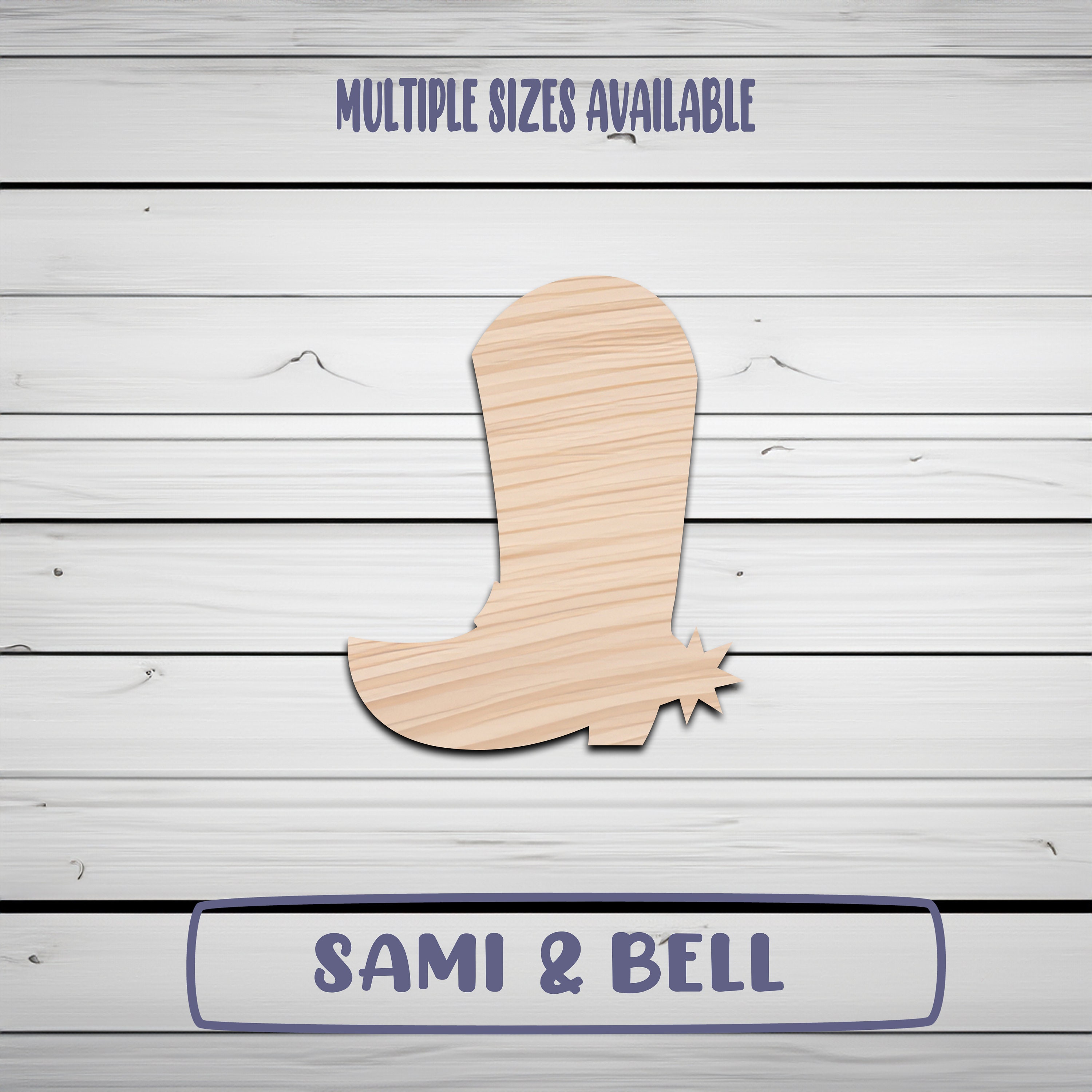 Cowboy Boot Cutout Laser Cut Unfinished Wood Shapes, Wood Cutouts, Wood ...