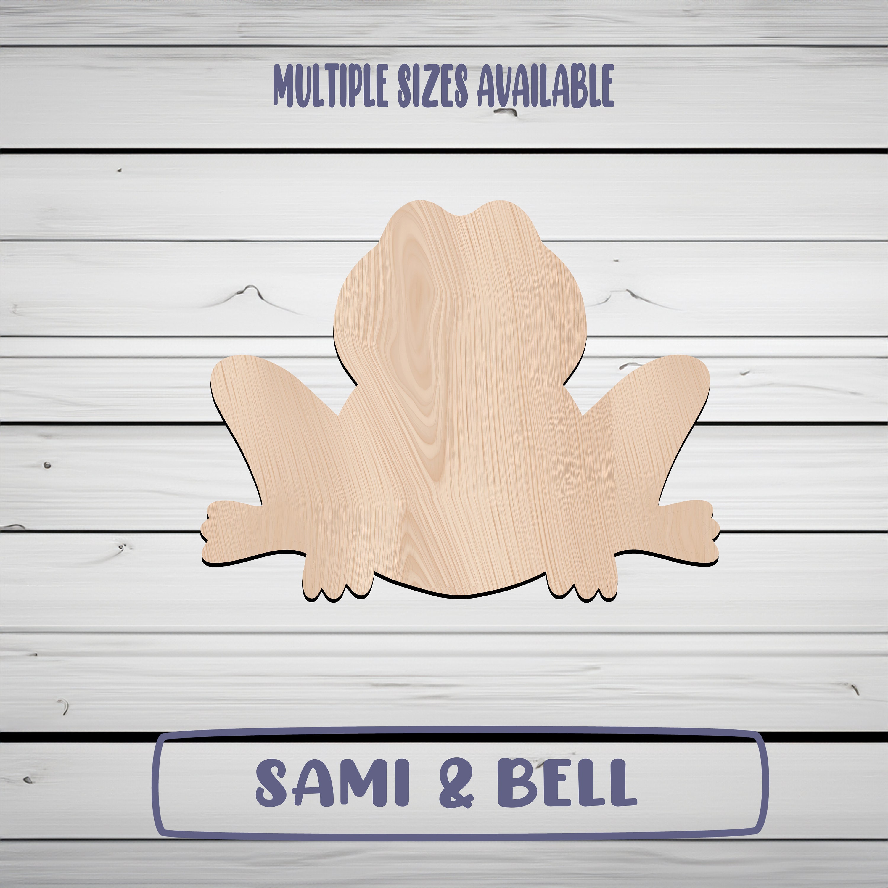 Frog Cutout Laser Cut Unfinished Wood Shapes, Wood Cutouts, Wood Cut ...