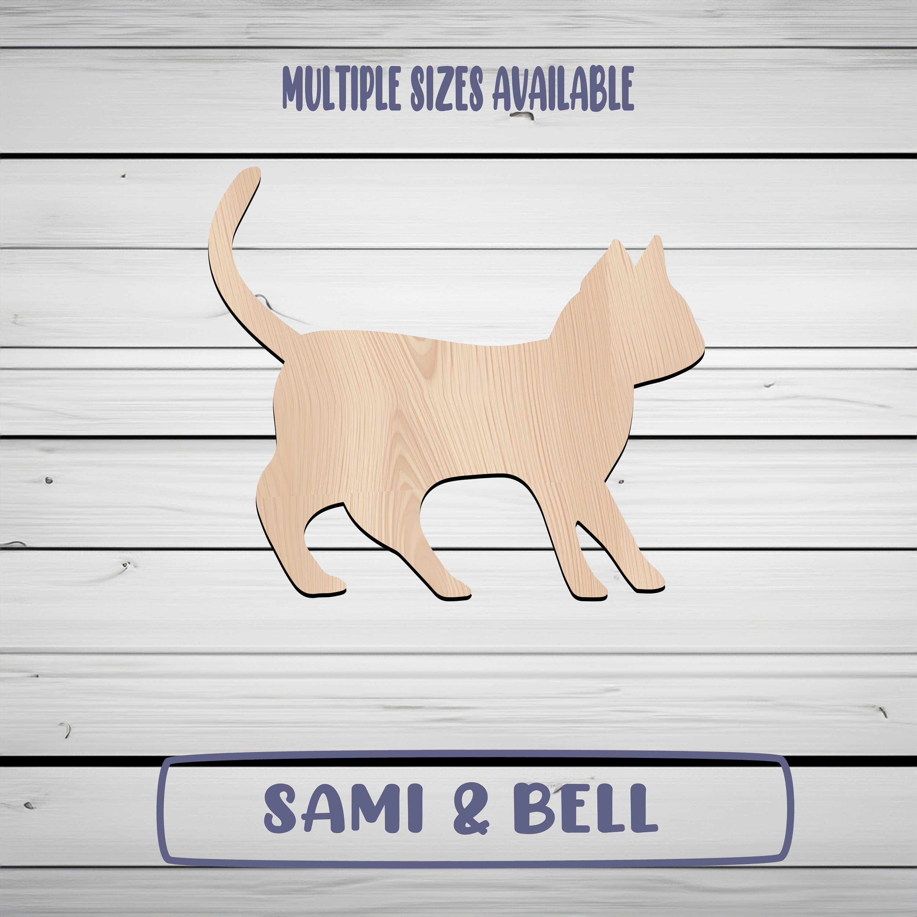 Cat Cutout Laser Cut Unfinished Wood Shapes, Wood Cutouts, Wood Cut ...