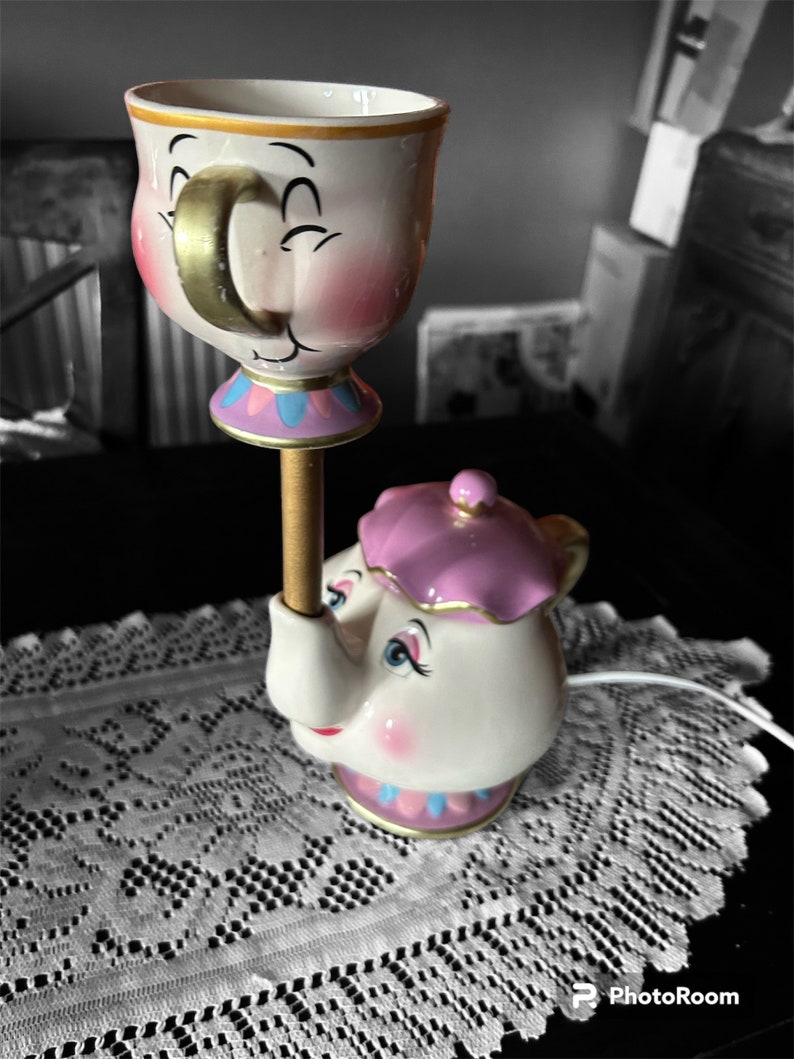 Disney Beauty and the Beast Mrs Potts Teapot Lamp - Etsy