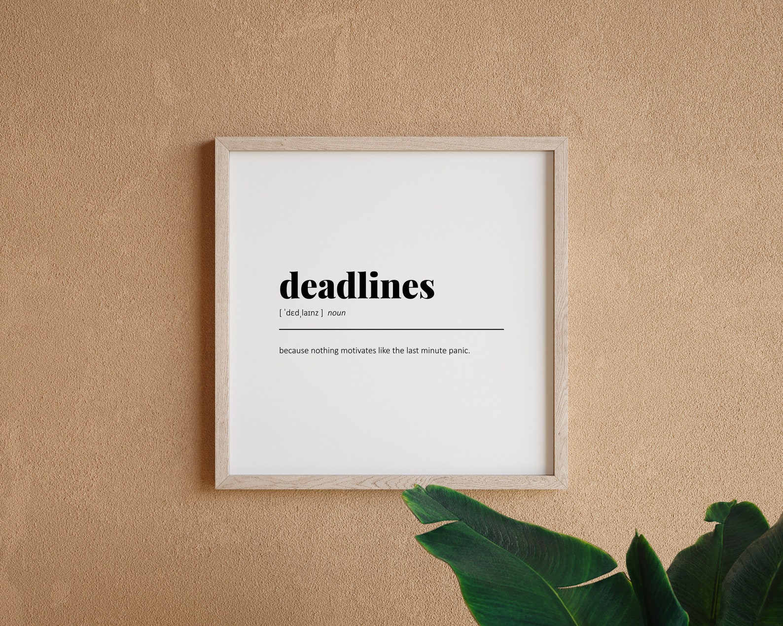 Deadlines Definition | Square Digital Art | Witty Office Posters ...
