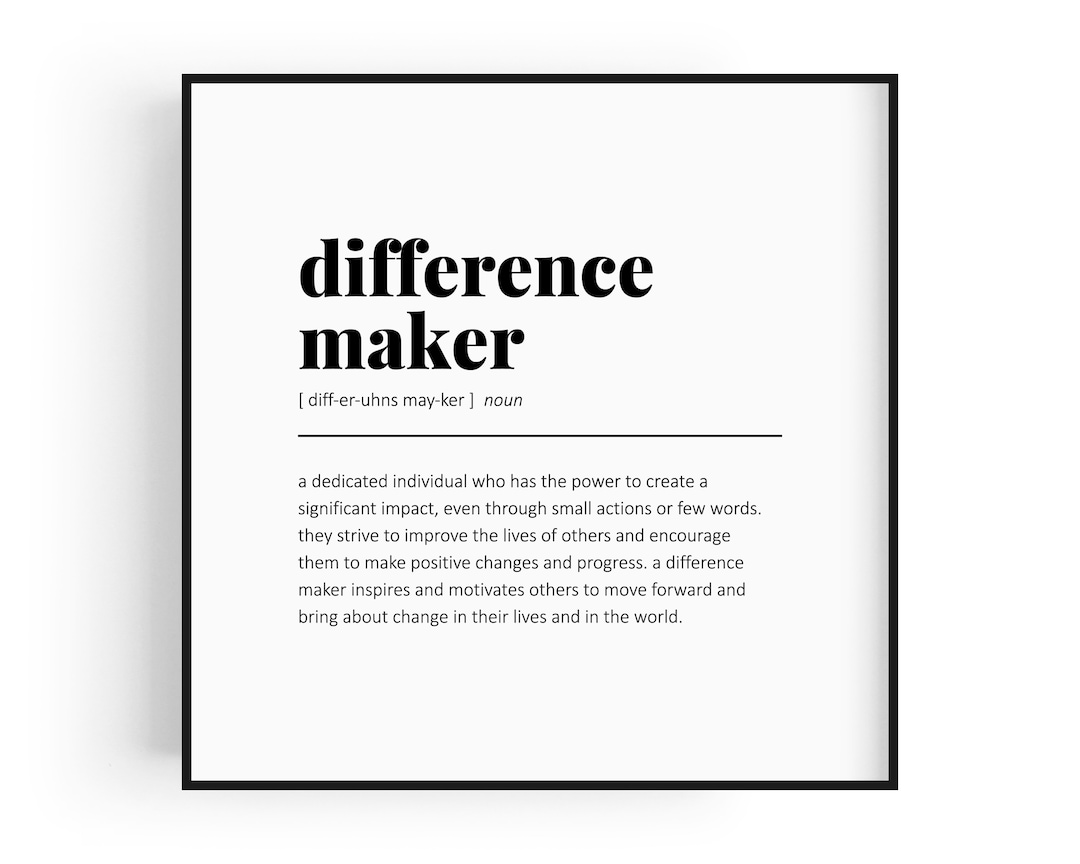 Difference Maker | Printable Square Art Prints | Best Friend Gift ...