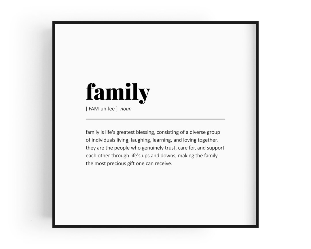 Family | Square Prints | Personalized Family Wall Decor | Unique Family ...