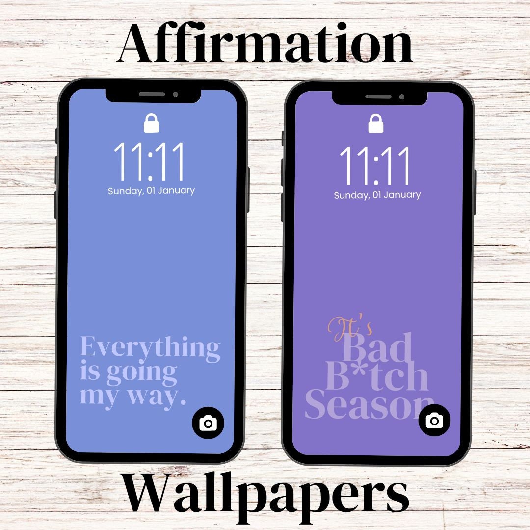 10 Affirmation Backgrounds, iPhone Wallpaper, Minimalist Phone ...