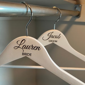 Personalized Hangers | Bride Hangers | Wedding Dress Hangers | Custom ...