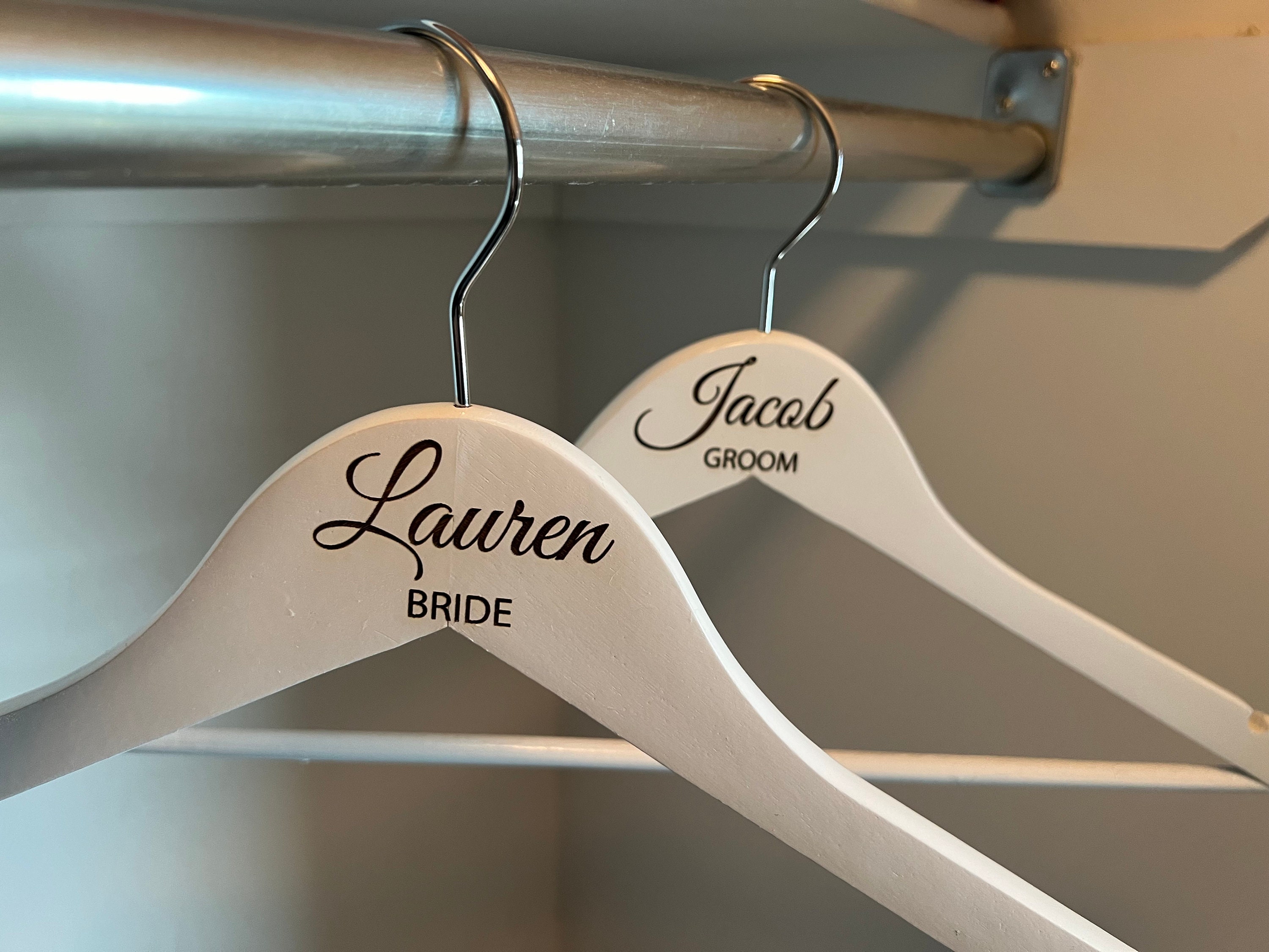 Personalized Hangers | Bride Hangers | Wedding Dress Hangers | Custom ...