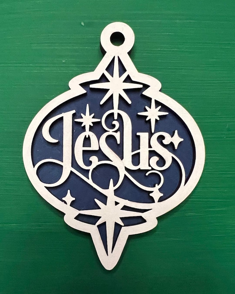 Christmas Ornament Jesus - Etsy