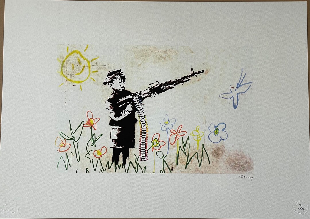 BANKSY Signed Certificate banksy Wall Art Banksy - Etsy