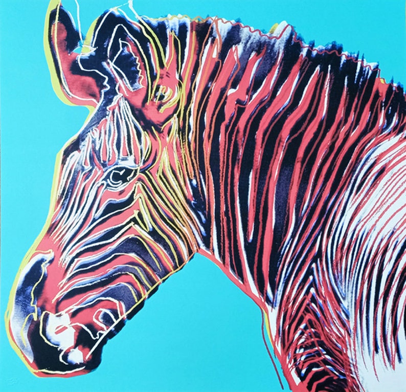 ANDY WARHOL Endangered Species 10 Silkscreen in Color 96 X 96 Cm - Etsy