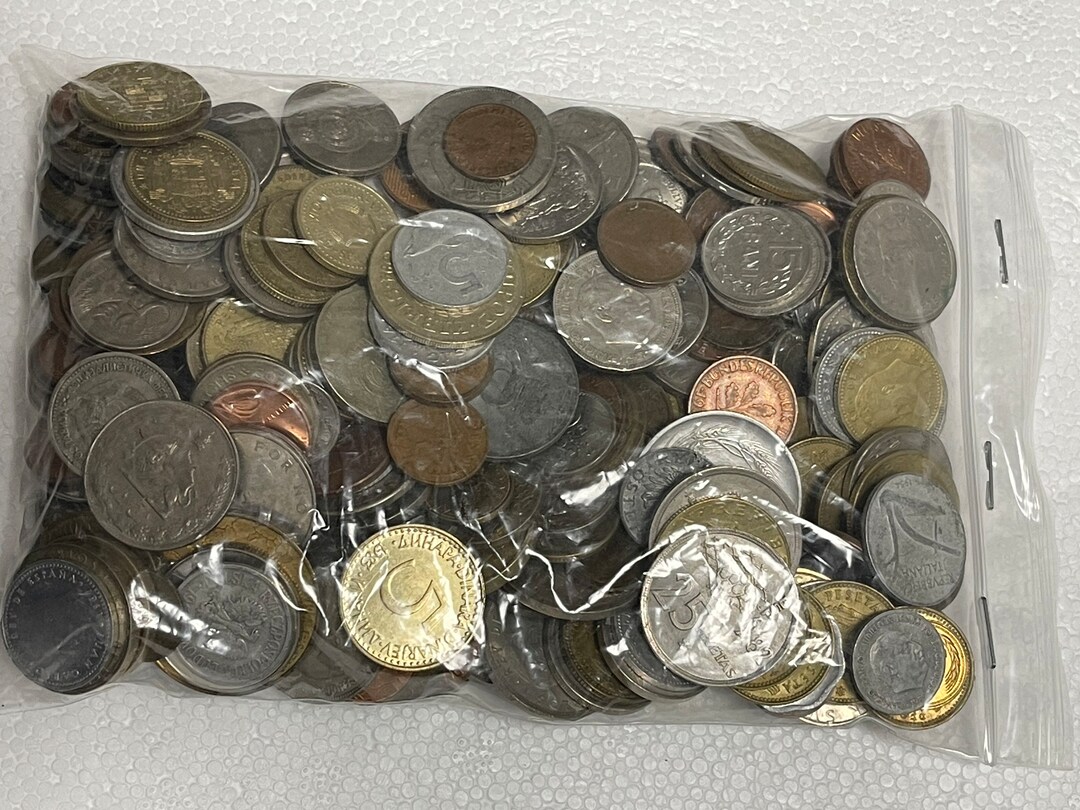 One Kilo of Different Coins. Vintage Collectible Coins - Etsy