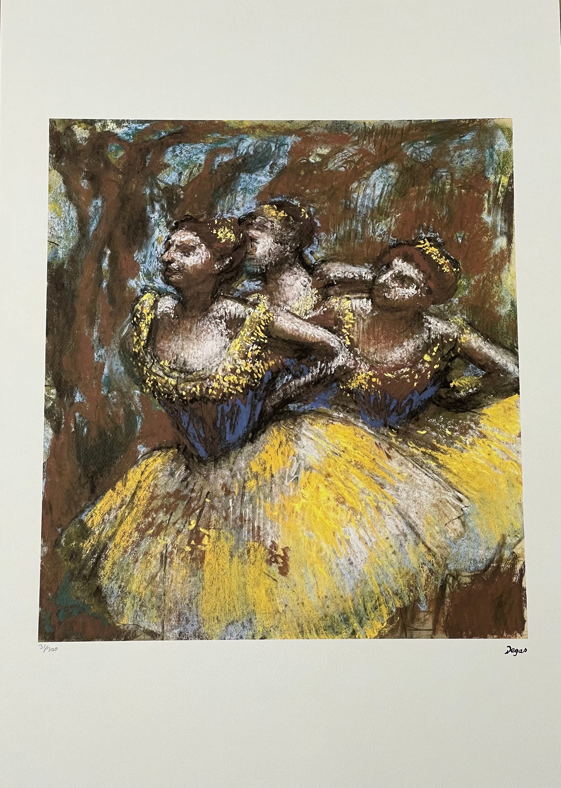 Edgar Degas Signed Lithograph Limited Edition With a Certificate COA - Etsy