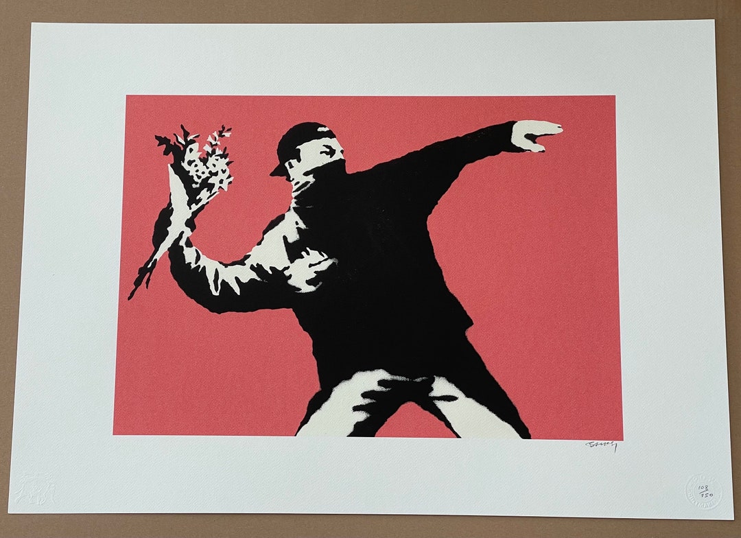 BANKSY Signed Certificate banksy Wall Art Banksy - Etsy