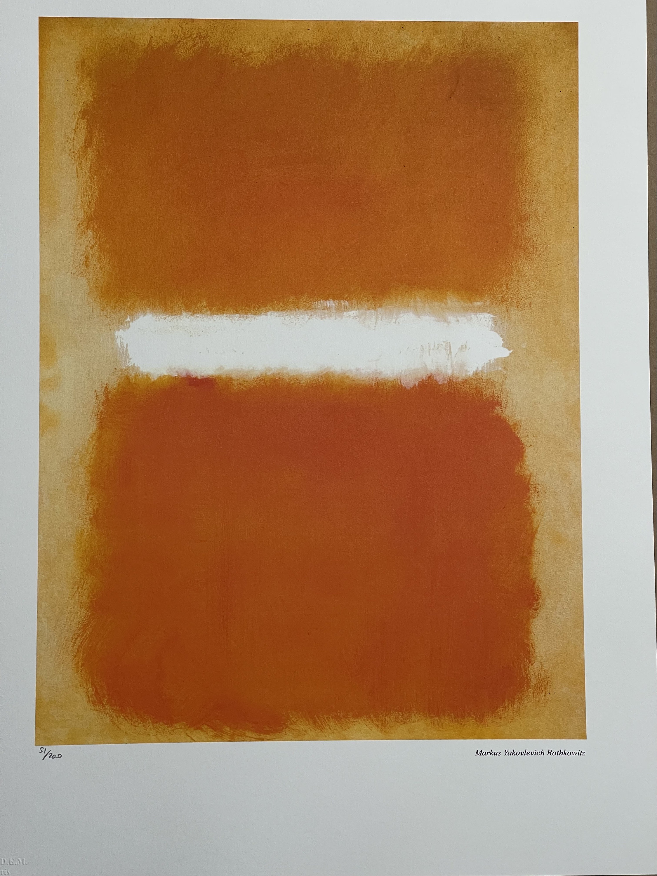 Mark Rothko Lithograph Certificate SPADEM Paris - Etsy