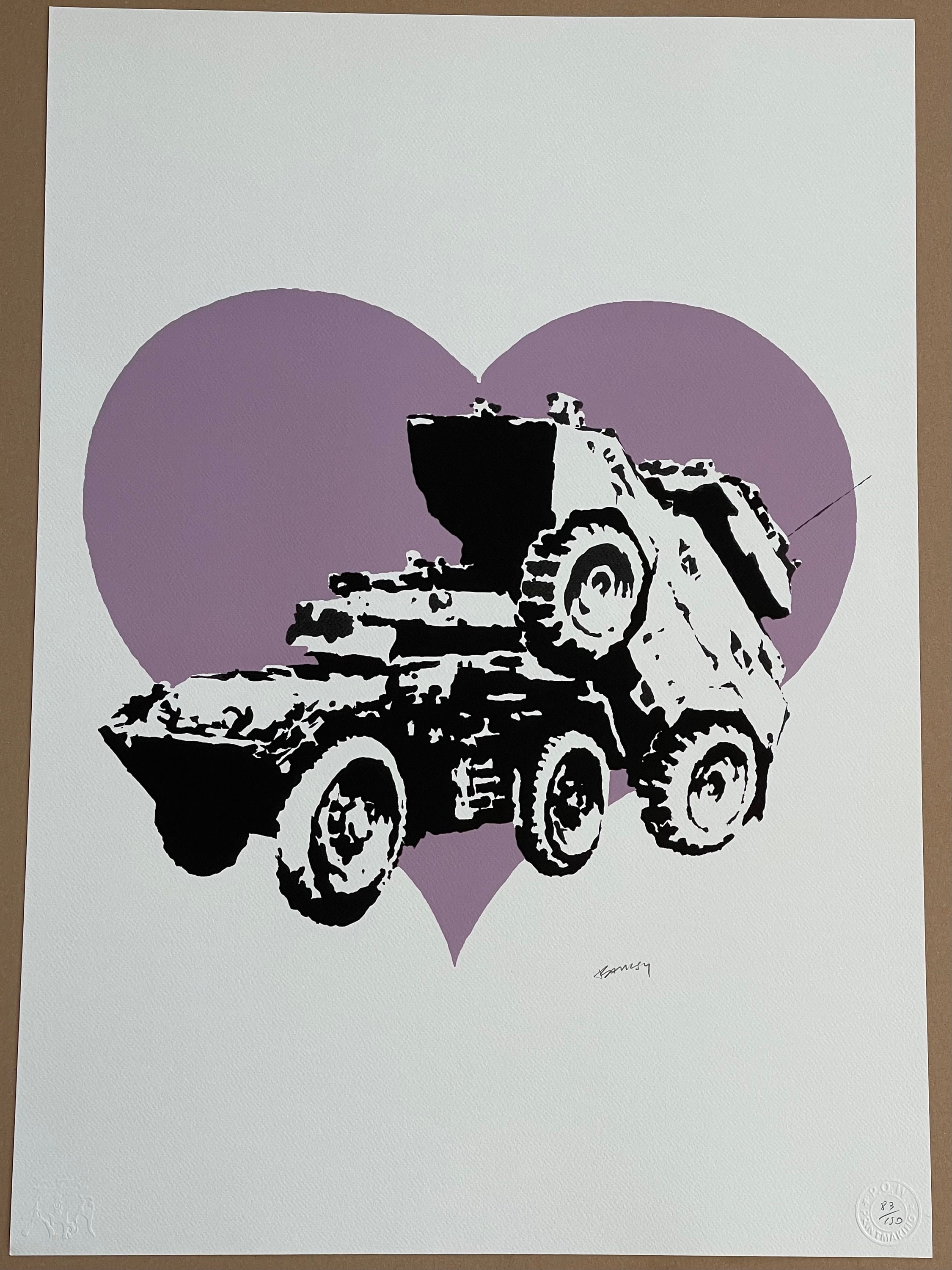 BANKSY Signed Mating Tanks Certificate banksy Art Banksy - Etsy